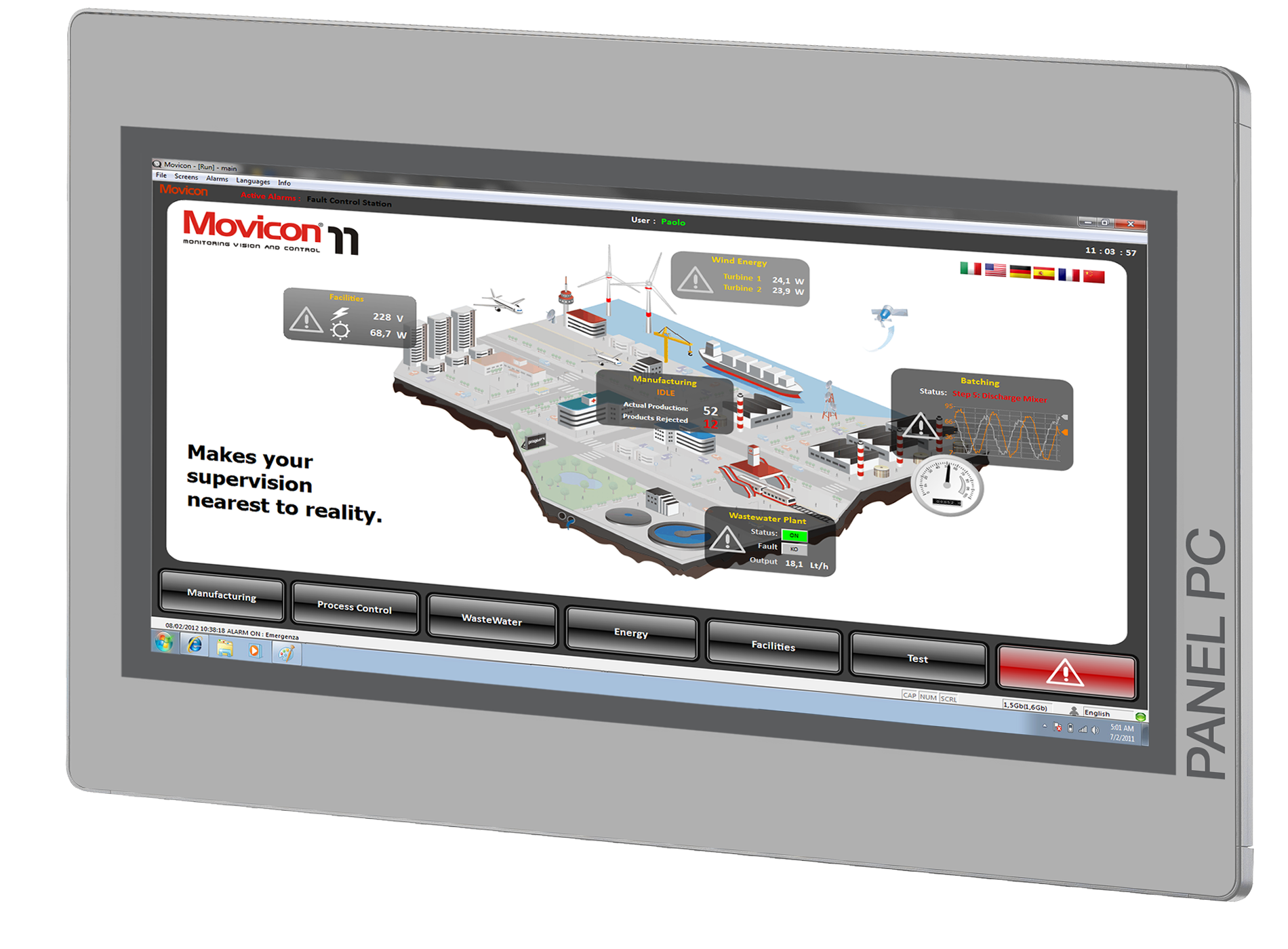 Panel PC PPC010 CE - Movicon 11.5 Runtime